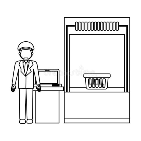 Security Checkpoint Design Stock Vector Illustration Of Relaxation