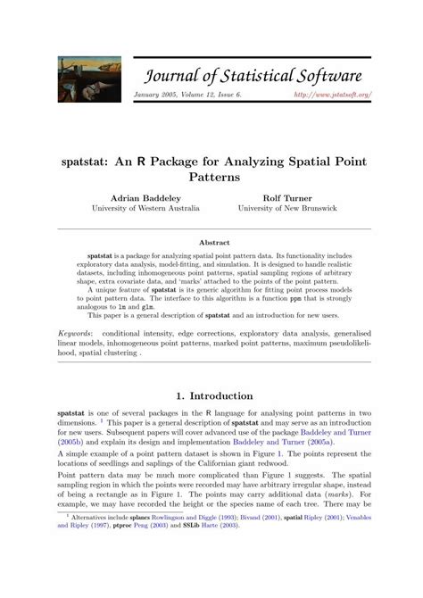 Pdf Spatstat An R Package For Analyzing Spatial Point Patterns Dokumentips