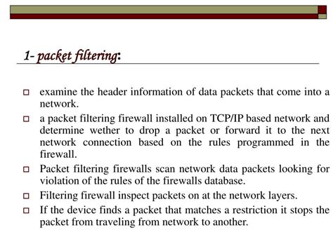Ppt Firewalls Powerpoint Presentation Free Download Id247154