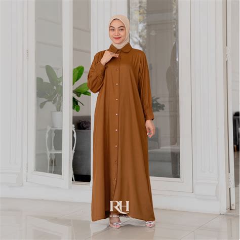 Jual Rh Col Hanum Dress Gamis Terbaru Gamis Rayon Shopee Indonesia