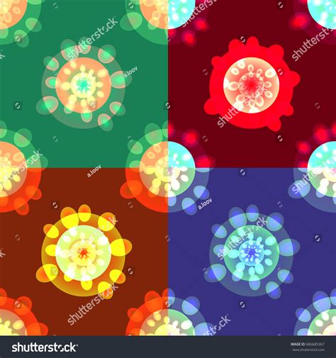 Seamless Pattern Template Vector Decorative Texture Stock Vector