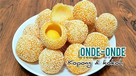 Resep ONDE ONDE Kacang Hijau Anti Meletus Kopong Kenyal Lembut YouTube