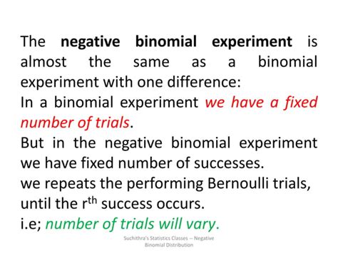 Negative Binomial Distribution Pptx