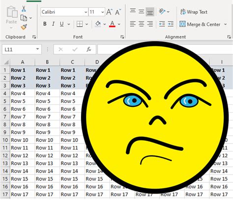 Excel Freezes More Rows Than Selected FIXED DummyTech Com