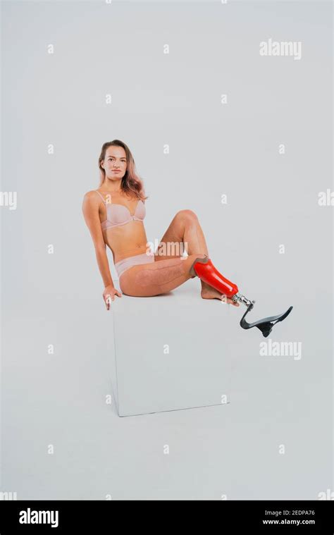Beautiful Young Woman With Amputation Pretty And Confident Woman With