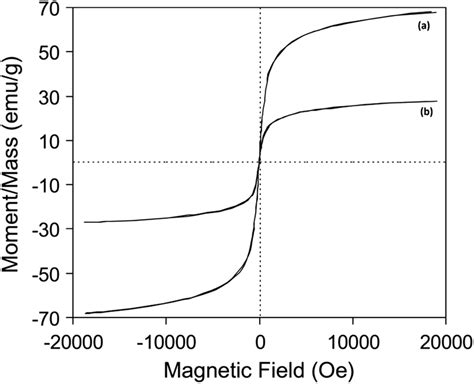 magnetization curves of a fe3o4 and b download scientific diagram