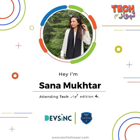 sana mukhtar on linkedin devsinc mlsa techcommunity techtehwar event
