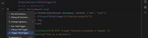 Running And Debugging Azure Functions Jetbrains Guide