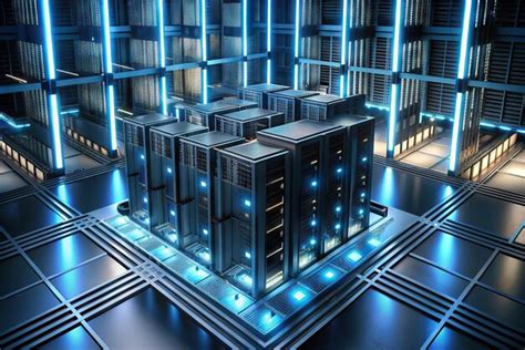 Premium Photo Modern Data Center And Network Infrastructure Solutions