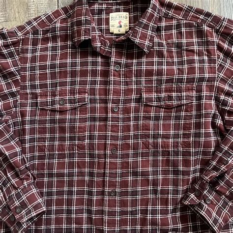 Redhead Plad Flannel Size Large And In Good Condition Depop