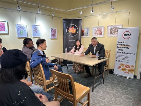 Hong Kong Watch Patron James Bezan Mp Meets Canadian Hong Kongers In Toronto — Hong Kong Watch