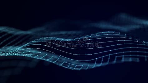 Cybernetic Network Connection Flow Big Data Visualization 3d
