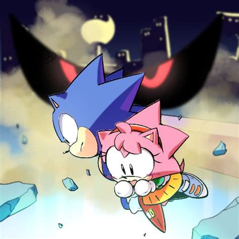Classic Sonic And Amy ソニック・ザ・ヘッジホッグ ソニック イラスト