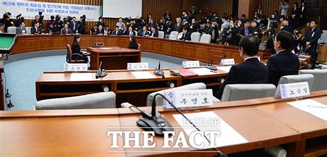 Tf포토 증인 단 2명 출석 맥 빠진 최순실 7차 청문회 포토 기사 더팩트