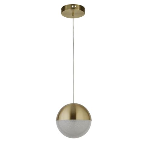 Marbles LED Crushed Ice Shade Pendant Light In Chrome Furniture In Fashion