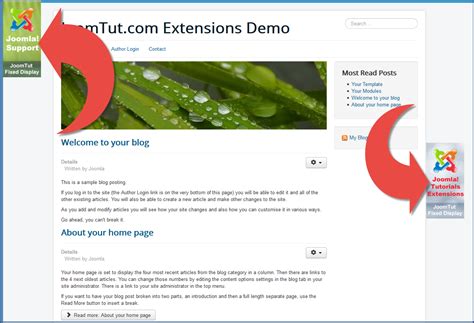 Jt Fixed Display Display Images On Fixed Position Joomtut