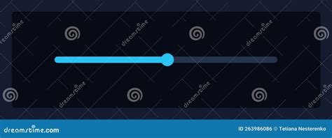 slider with middle level ui element template stock vector