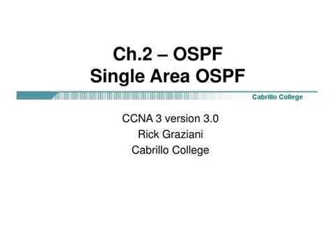 PPT Ch 2 OSPF Single Area OSPF PowerPoint Presentation Free Download ID 6729370