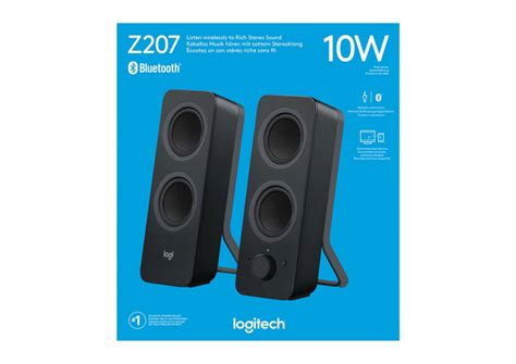 Logitech Z207 Bluetooth Stereo Speakers Black Frog