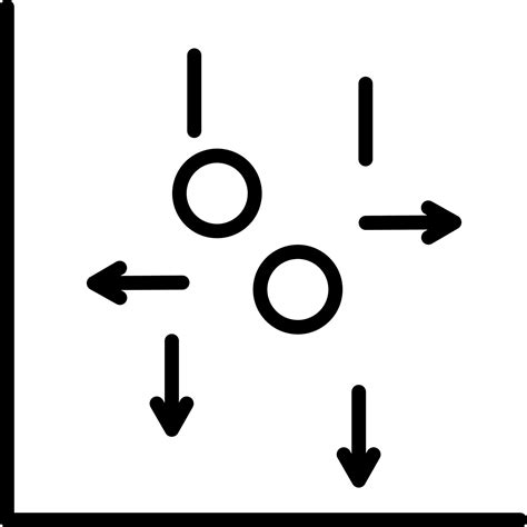 Correlation Graph Chart Icon In Black Line Art 24363839 Vector Art At
