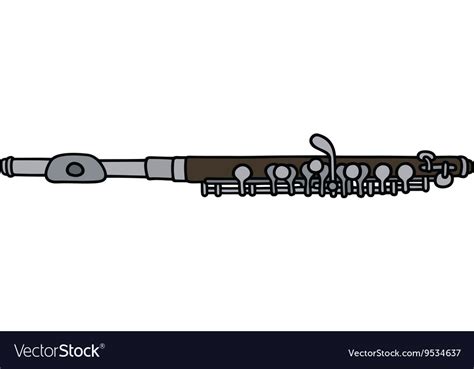 Classic Wooden Piccolo Royalty Free Vector Image