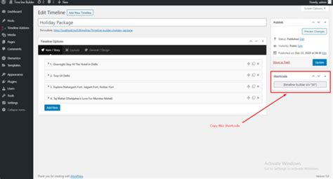 Display Your Timeline With Timeline Builder Cool Timeline