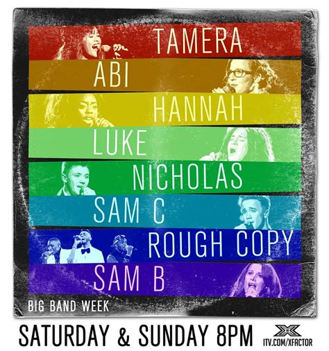 X Factor Uk Season 10 Big Band Week The Results