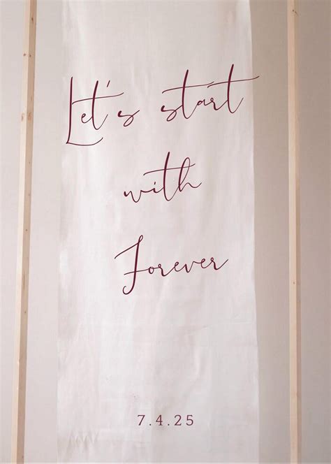 Linen Statement Sign Wedding Bridal Shower Engagement And Event