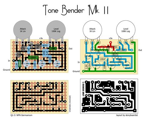 Perf And Pcb Effects Layouts Sola Sound Tone Bender Mk Ii Professional