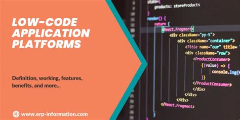 Low Code Application Platforms Features Benefits Limits Vendors