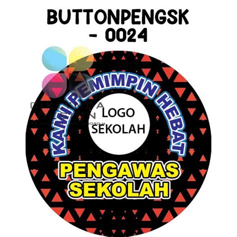 Pre Order Button Badge Safety Pin Pengawas Sekolah Shopee Malaysia
