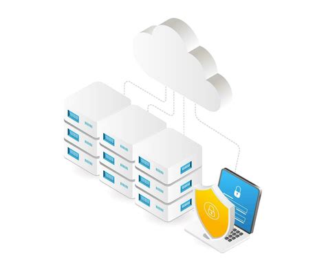 Cloud Server Data Security Computer Network Vector Art At Vecteezy