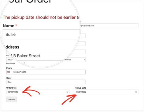 How To Compare Two Dates In The Same Form With Wpforms