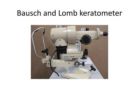 Keratometer And Keratometry Pptx