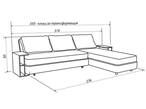 Ъглов диван спалня Туист