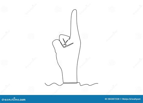 Continuous One Line Drawing Hands Holding Different Objects Concept