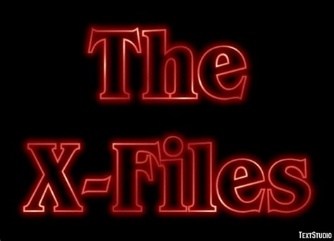 The X Files Text Effect And Logo Design Brand