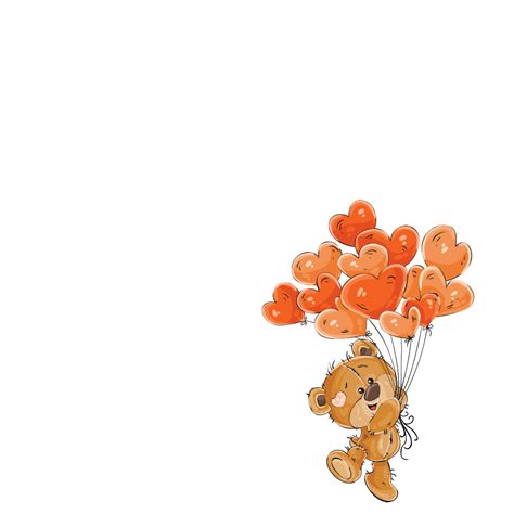 Игрушка Тедди с шариками ПНГ на Прозрачном Фоне • Скачать PNG Игрушка ...