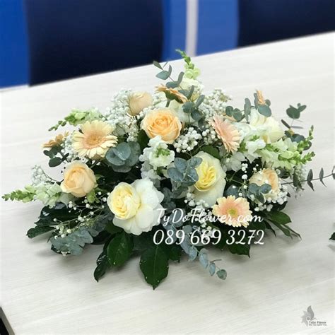 Tydo Flower Cửa Hàng Hoa Tươi Gò Vấp Ov0423565 Hoa Oval ĐỂ BÀn