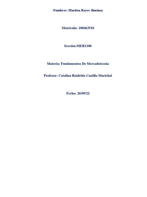 Maritza Reyes Jiménez Actividad 1 Unidad 2 Pdf Pdf