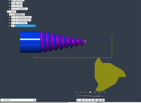 Solved How To Create Tapered Thread In Cam Autodesk Community
