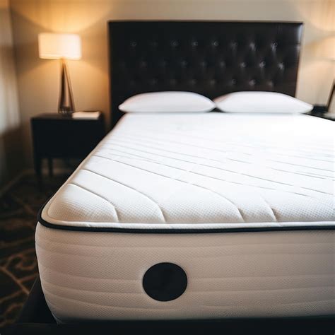 Uma Cama Com Um Colchão Com Um Buraco No Meio Que Diz Dormir Nele