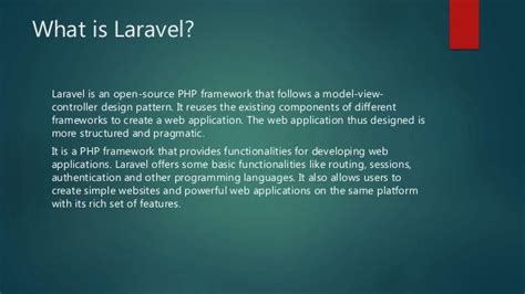 Laravel Online Training PPT