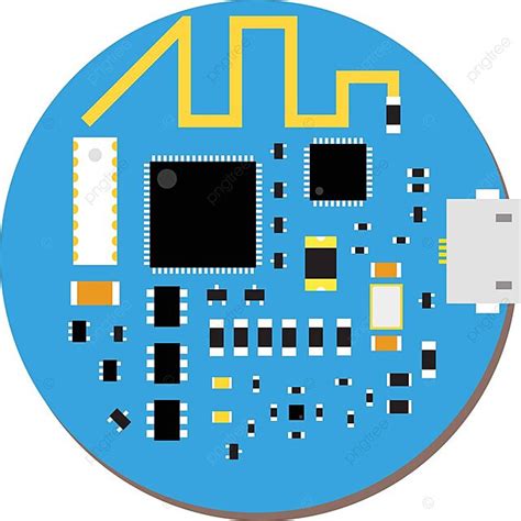 mini mcu and wifi board with microcontroller for diy electronics vector