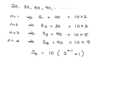 solved consider the following sequence 20 30 50 90 this sequence