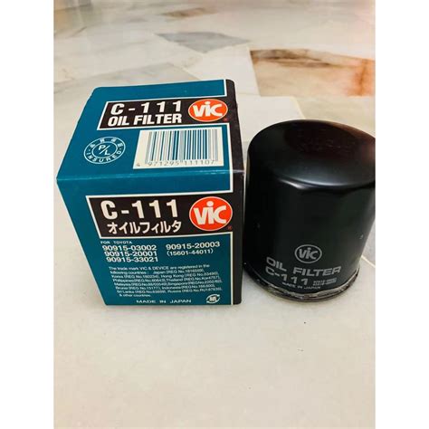 Vic Oil Filter C 111 Made In Japan For Toyota Hilux Innova 90915