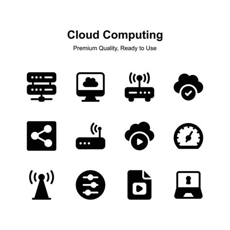 Check This Amazing Cloud Computing Icons In Modern Style 46358024