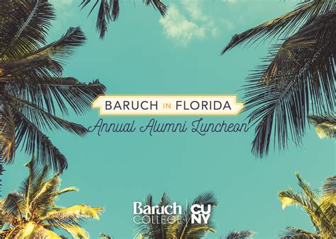 Baruch In Florida Annual Alumni Luncheon
