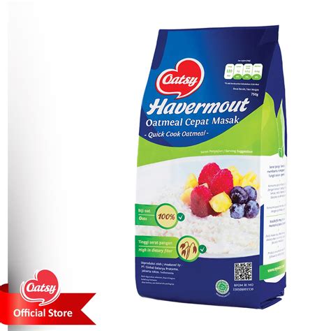 Jual Oatsy Quick Cook Oatmeal 750g Shopee Indonesia