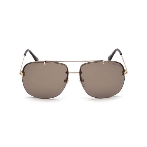 Mens Shelby Sunglasses Gold Brown Tom Ford Touch Of Modern